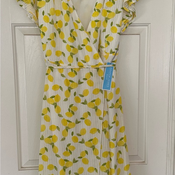 Draper James | Dresses | Lemon Print Wrap Dress | Poshmark